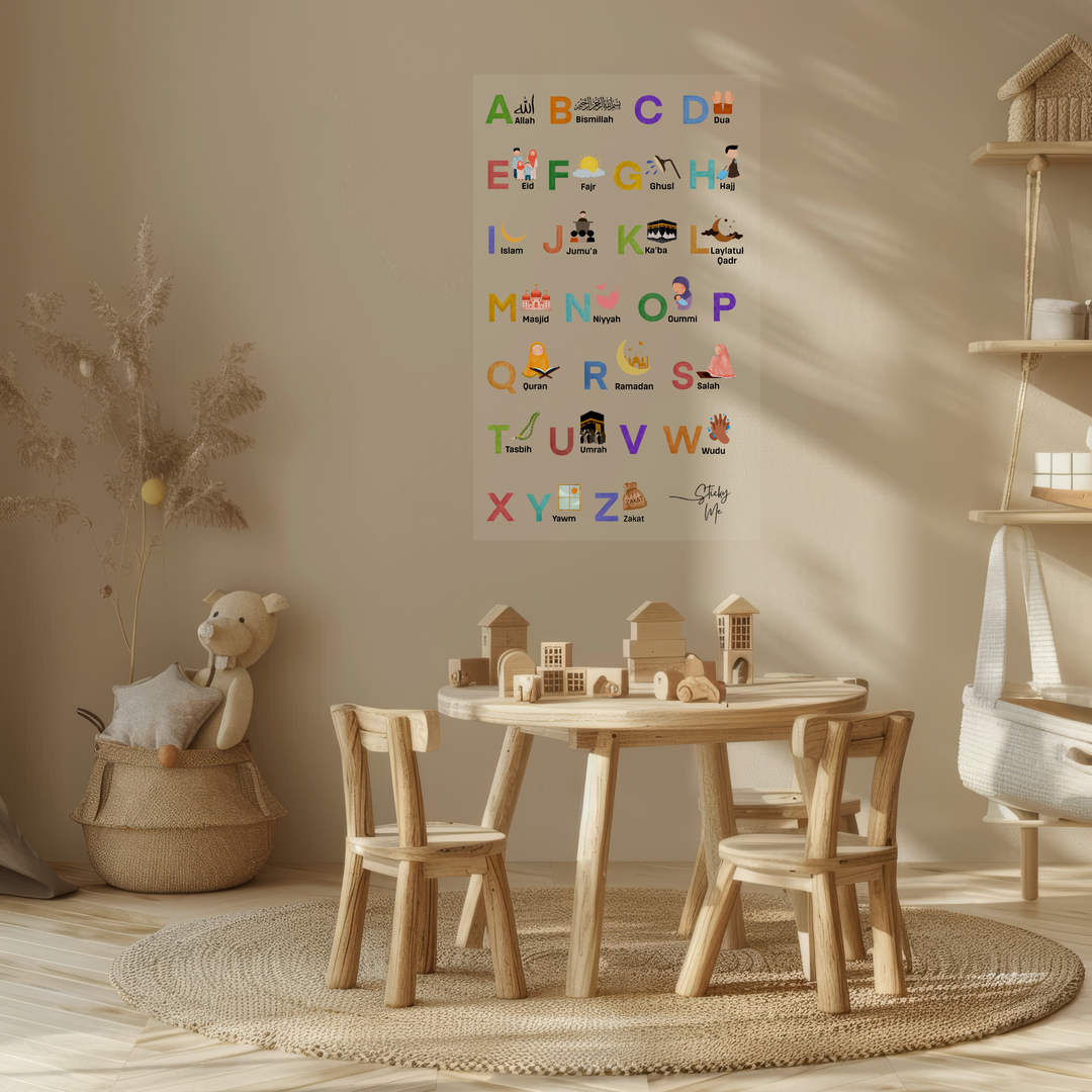 Sticky Islamic Alphabet Poster – Sticky Me